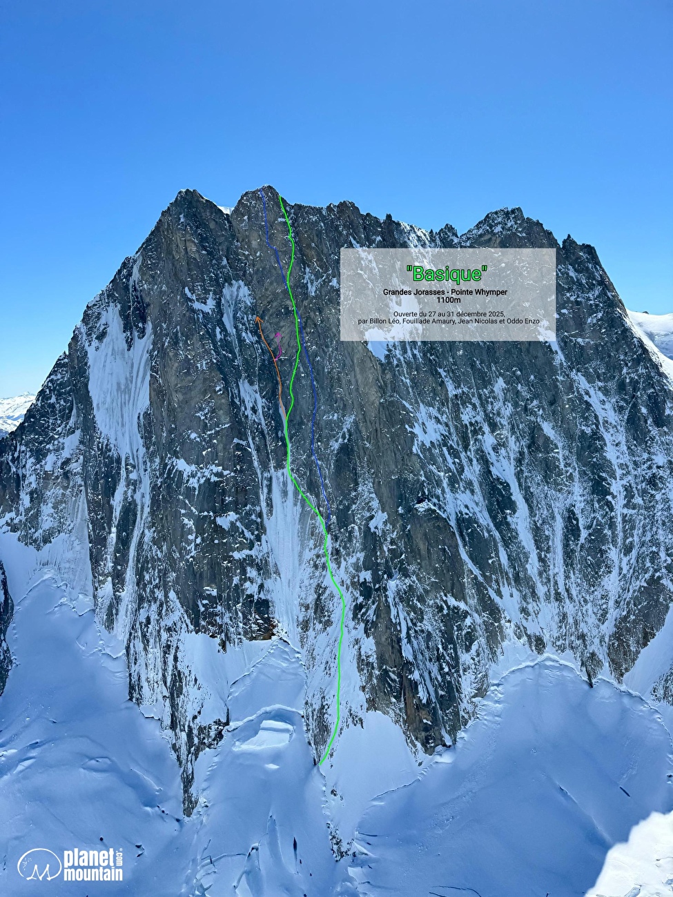 Grandes Jorasses Pointe Whymper, Grandes Jorasses north face and the ...